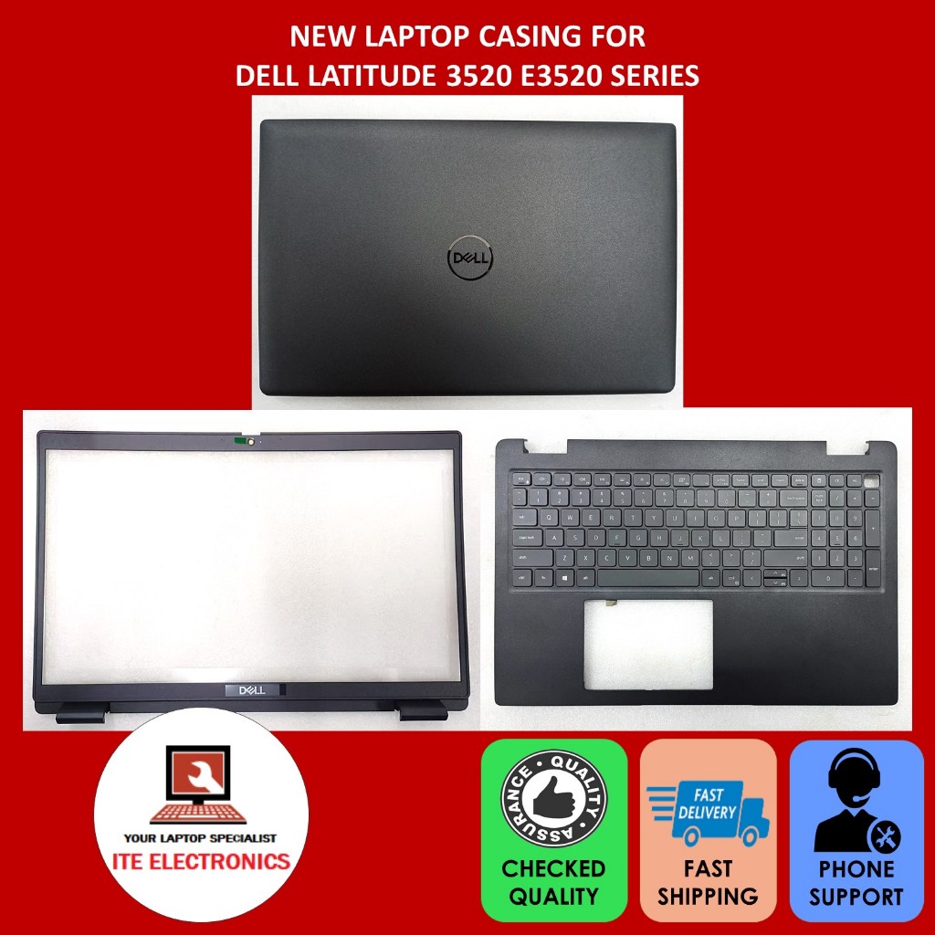 NEW DELL LATITUDE 3520 E3520 SERIES LCD BACK COVER FRONT CASING A CASE ...