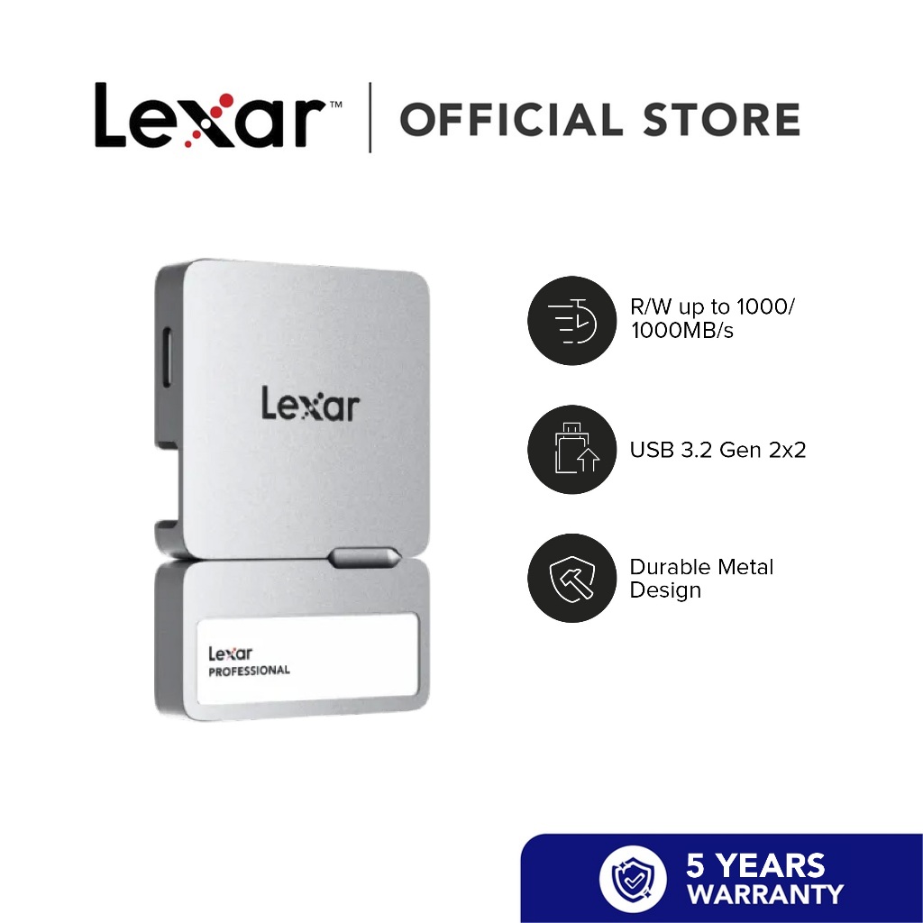 Lexar 1TB SL400 Professional Go Portable SSD with Hub | Shopee Malaysia