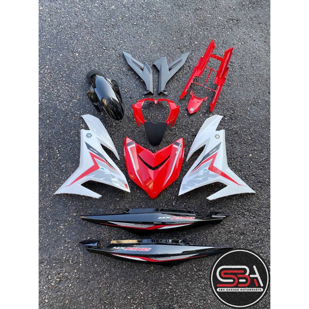 COVERSET Y15ZR Y15 V1 V2 MX KING RED SUN PURE WHITE MERAH SIAP TANAM ...