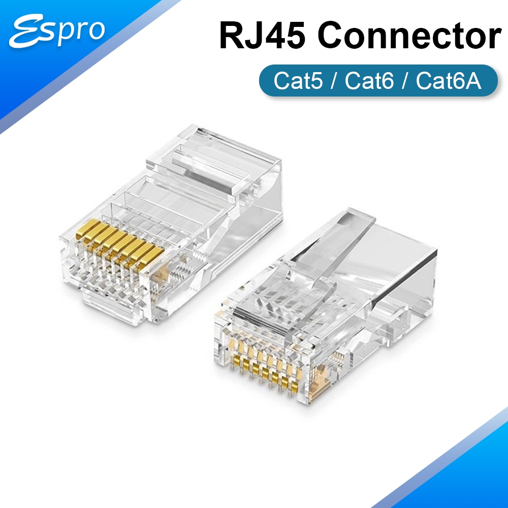 1PC UGREEN LAN HEAD NETWORK RJ45 Cat5 / Cat6 / Cat6A Connector Modular ...