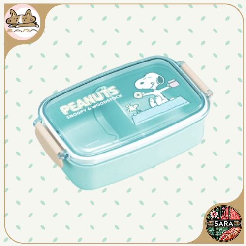 OSK Lunch Box Snoopy Lunch Box with Divider 500ml Made in Japan Dishwasher and Microwave Safe 2 ...
