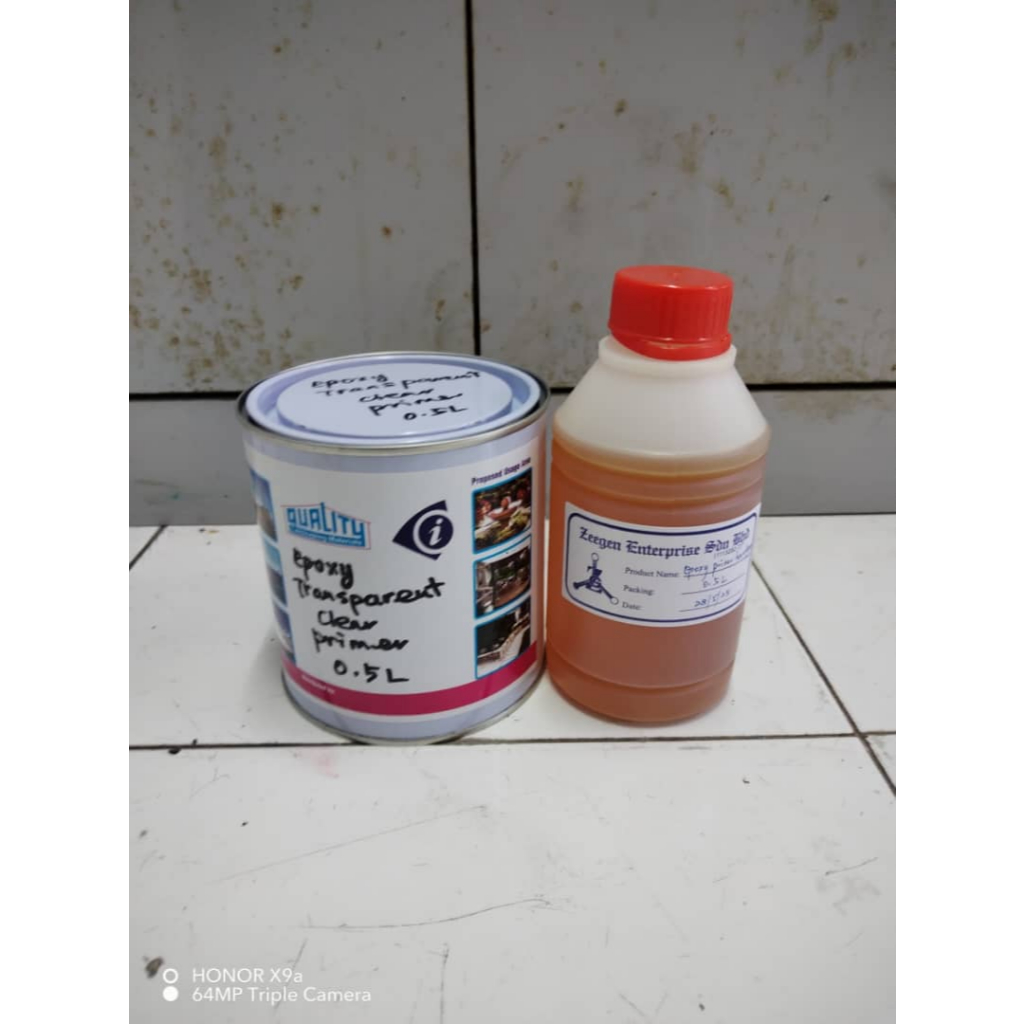Epoxy Primer Transparent Clear (0.5L + 0.5L)/(2.5L+2.5L) | Shopee Malaysia