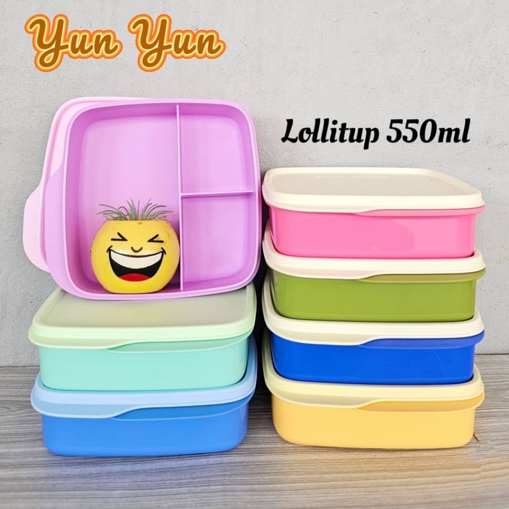 Tupperware Lollitup (550ml) - Purple / Blue / Red / Yellow | Shopee ...