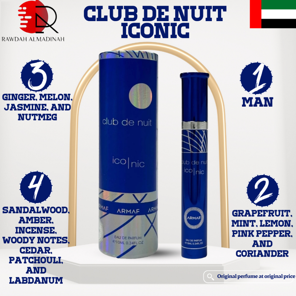 ARMAF club de nuit ICONIC Eau de Parfum Atomizer Pen Spray 10ml ...