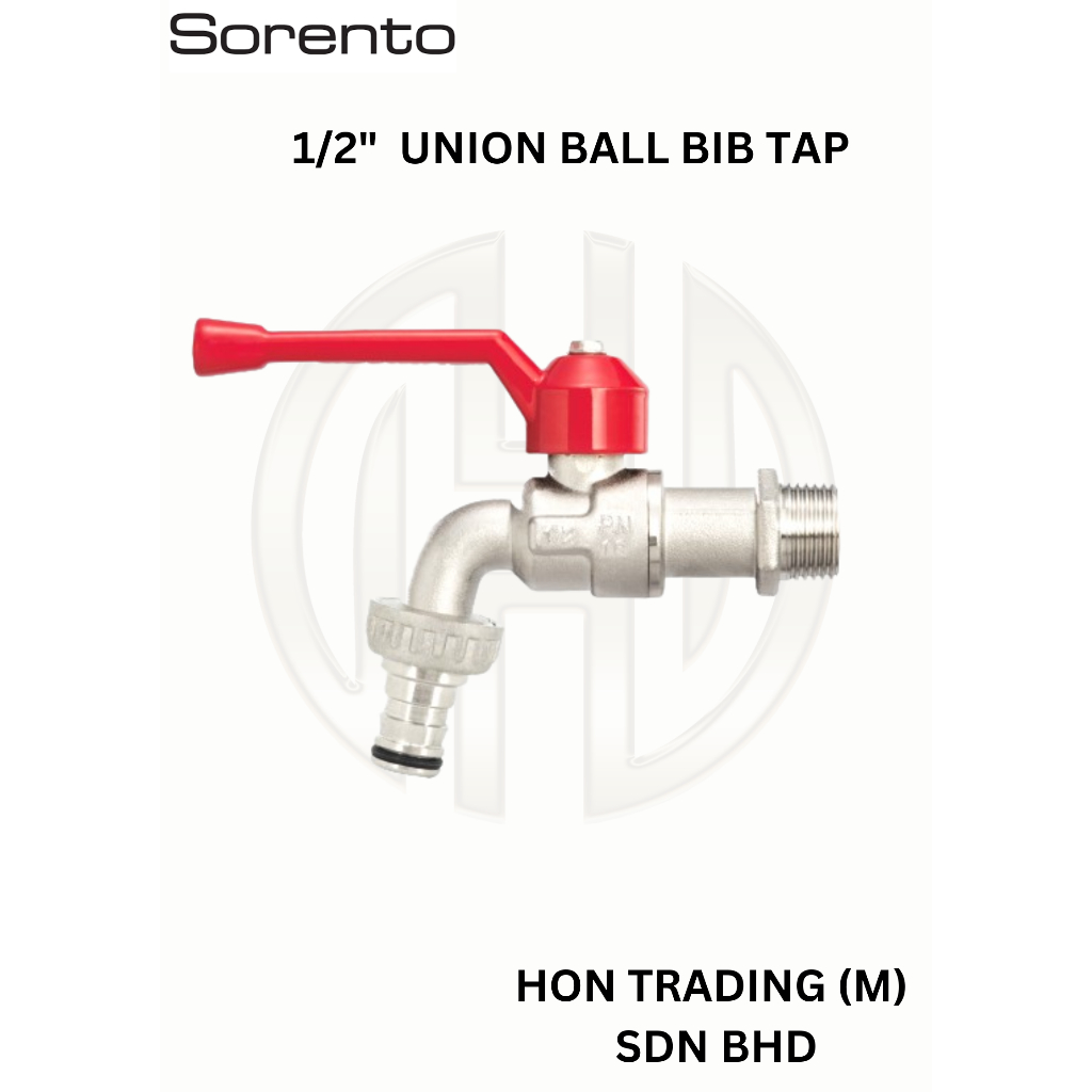 1/2" SANWA STAINLESS STEEL UNION BALL BIB TAP | Shopee Malaysia