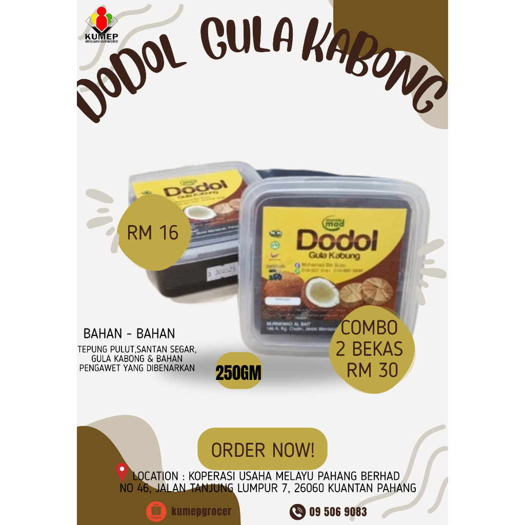 DODOL GULA KABONG 250 (PAZPA) | Shopee Malaysia