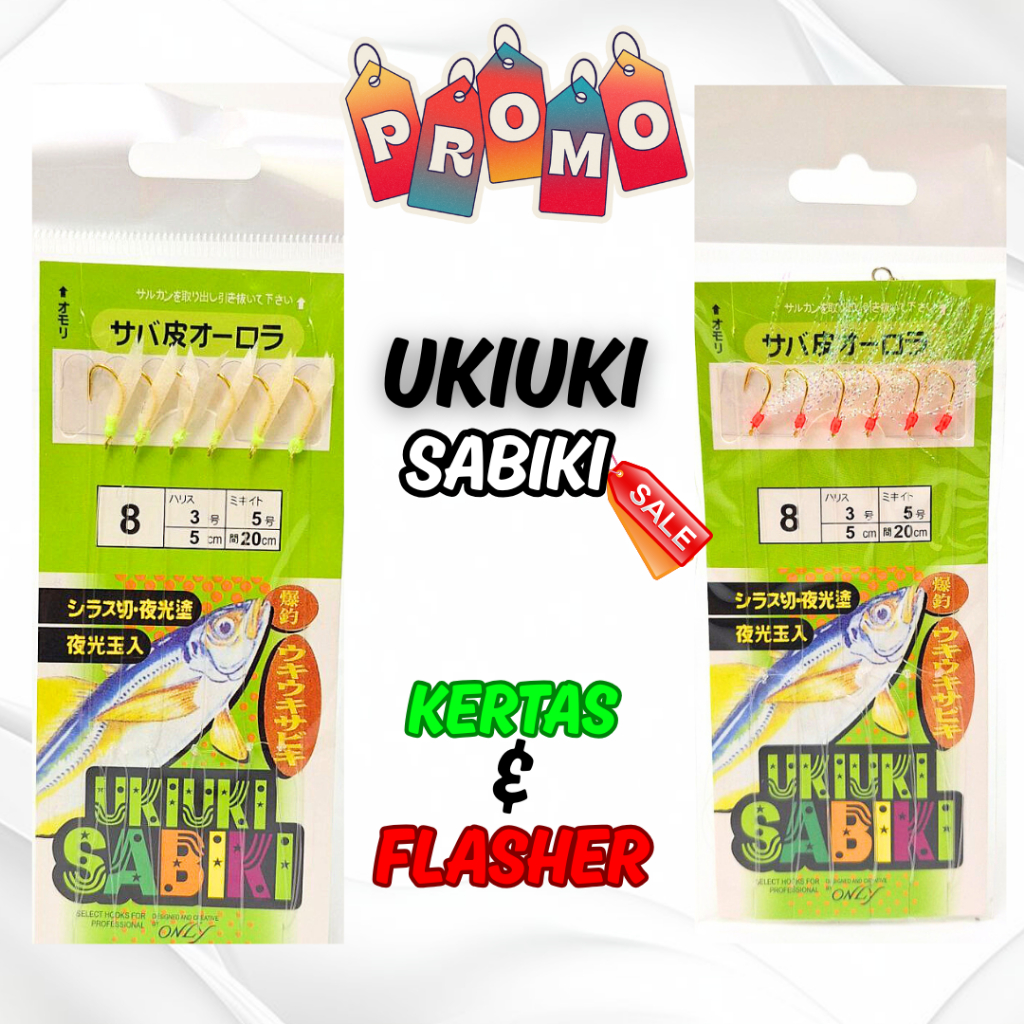UkiUki Sabiki Apollo Hook Mata Kail Cari Umpan Hidup Selar Kembung ...