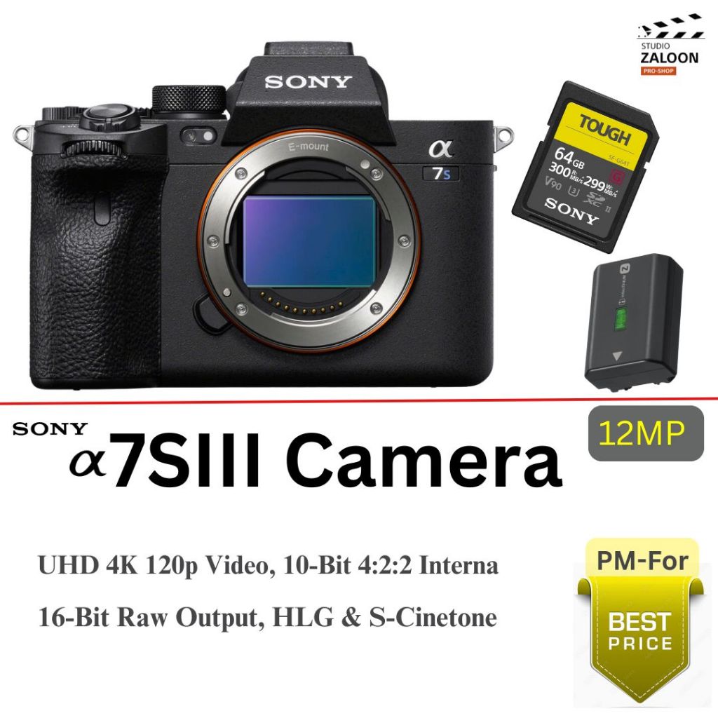 Sony a7S III Mirrorless Camera a7SIII /a7SM3 /a7S mark 3/ 7SM3 /7S III ...