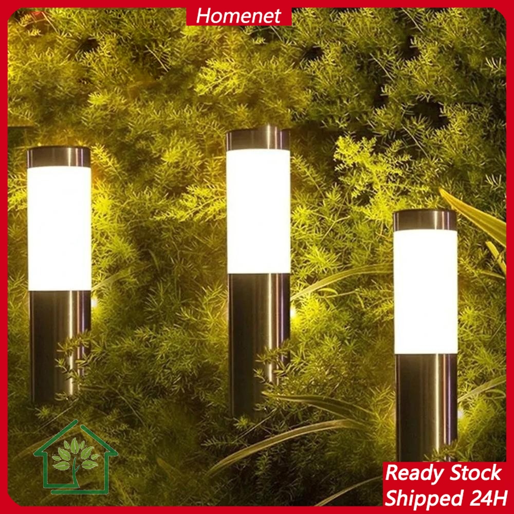Solar Garden Pathway Lights Outdoor LED Lighting Ground Plug Bollard ...