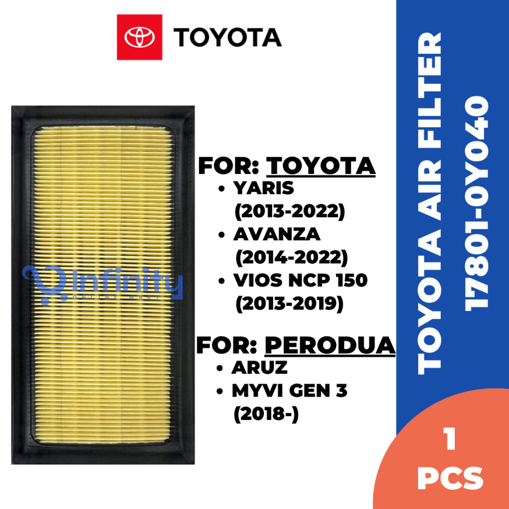 TOYOTA Air Filter For Toyota Vios/ Yaris/ Avanza/ Aruz/ Myvi Gen3 ...