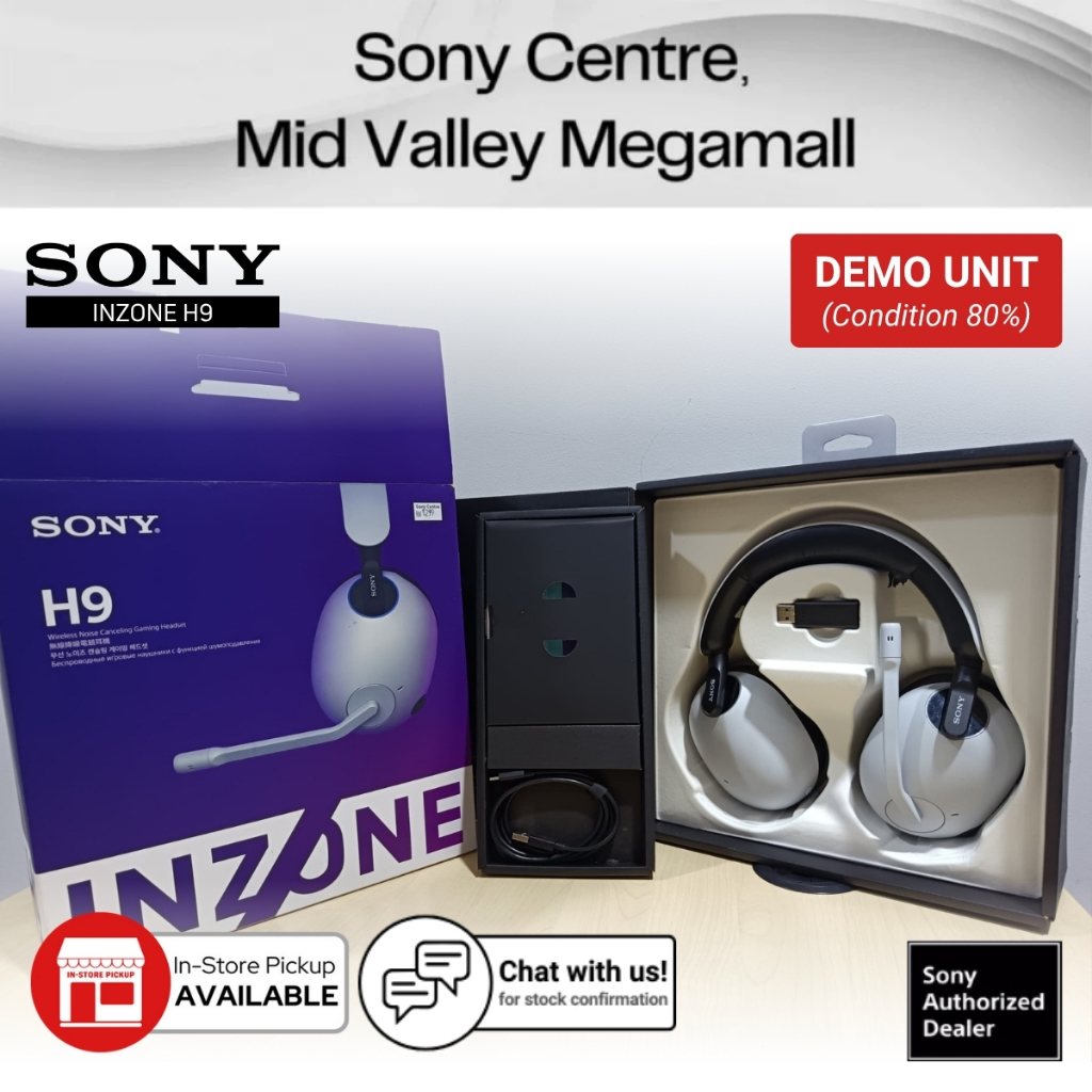 [DEMO UNIT] Sony INZONE H9 WH-G900N Wireless Noise Cancelling Gaming ...
