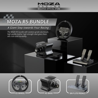 MOZA RACING R5 Racing Simulator Bundle R5 Base/ES Wheel/SR-P Lite 2 ...