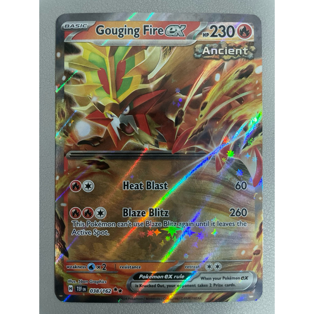 Pokemon PTCG SV05 Temporal Force - 038/162 Gouging Fire ex | Shopee Malaysia