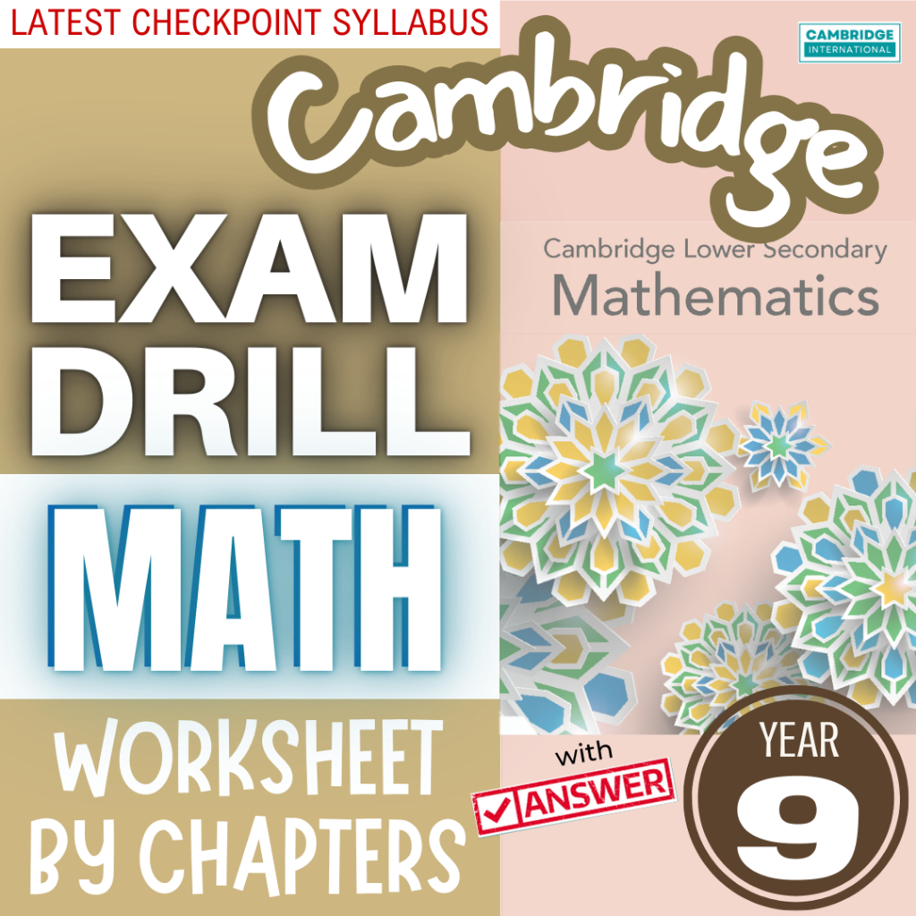 K3.9 New Cambridge Math 9 Exam Drill Worksheet by Chapter + Answer ...