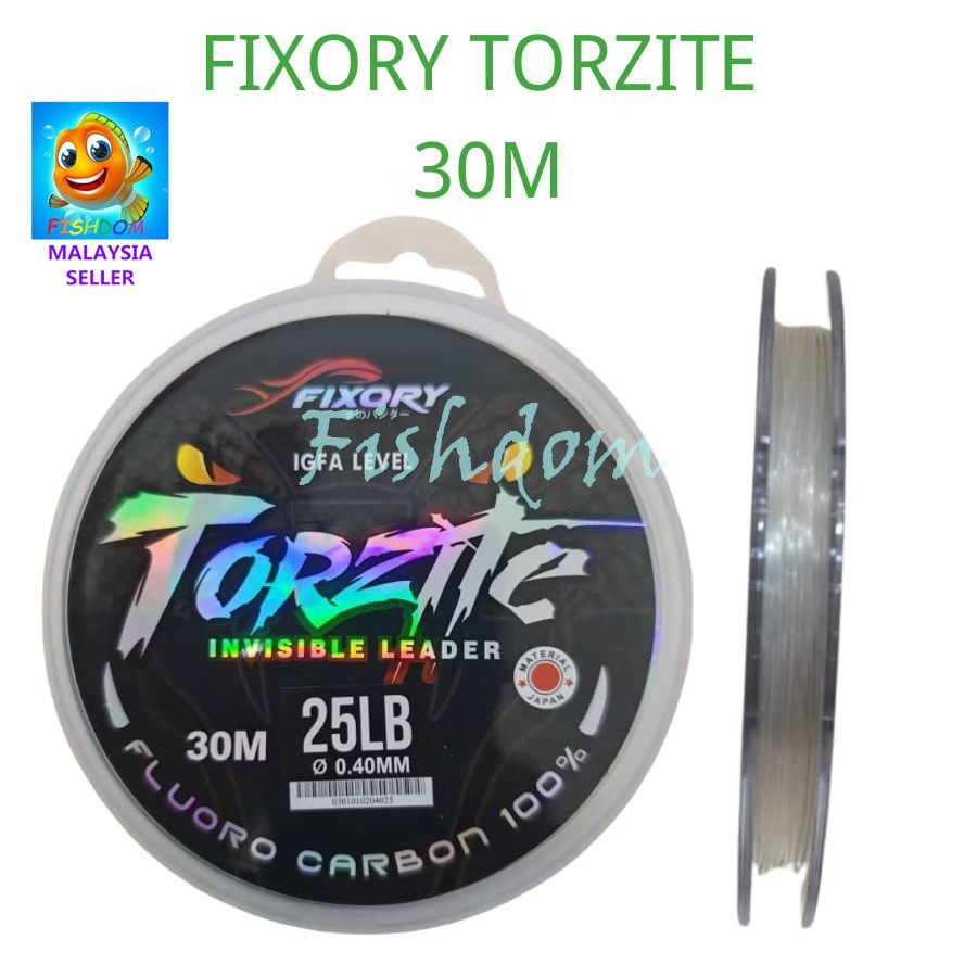 FISHDOM FIXORY TORZITE IGFA INVISIBLE LEADER FLUORO CARBON 100% FISHING ...