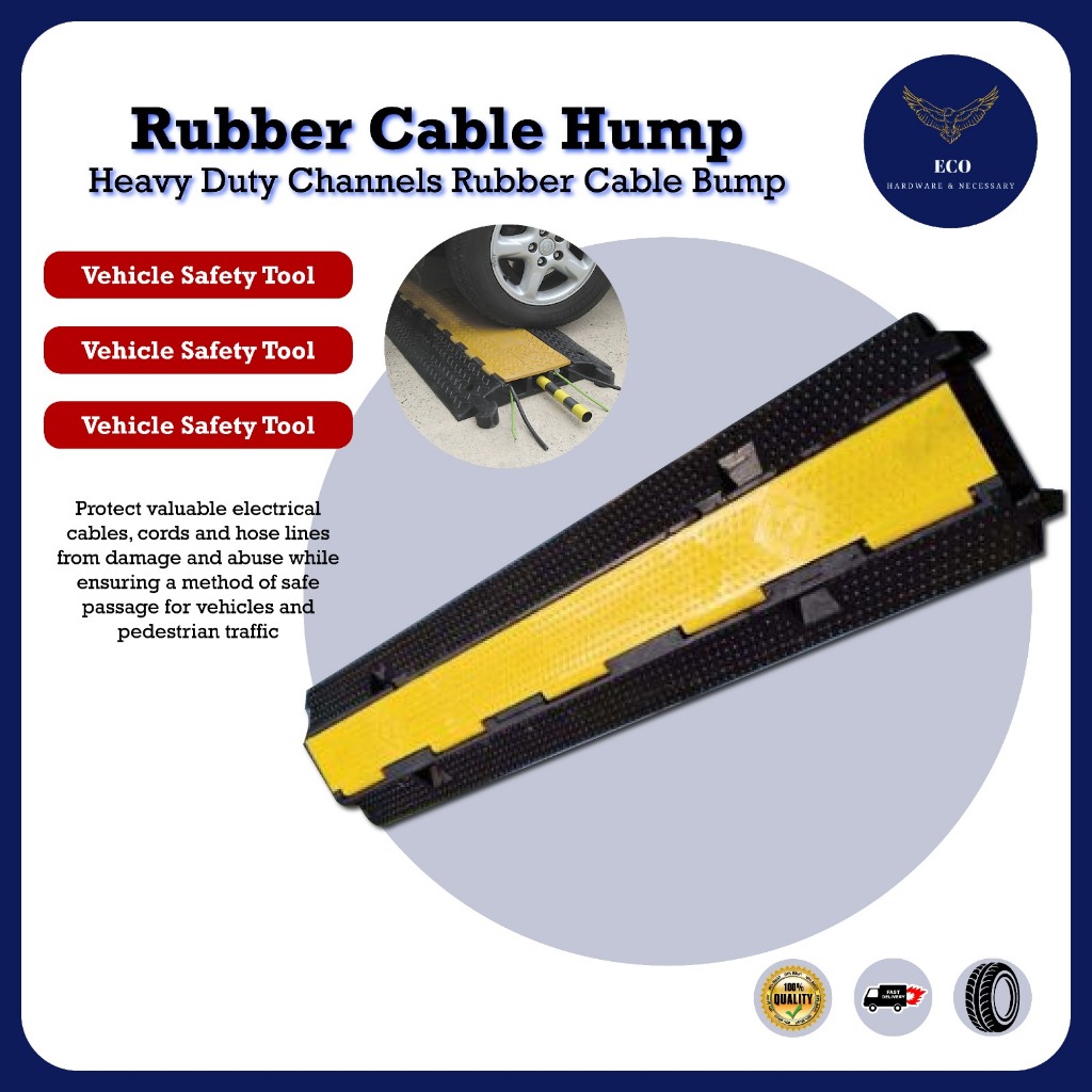 Heavy Duty Channels Rubber Hump 1/2/3 Columns Cable Protector Rubber ...