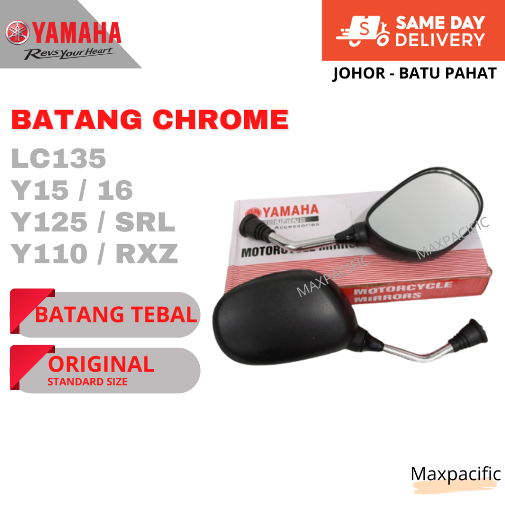 Yamaha Side Mirror LC135 RXZ Y110 Y125Z Y125ZR SRL FZ150 Scooter Ego ...