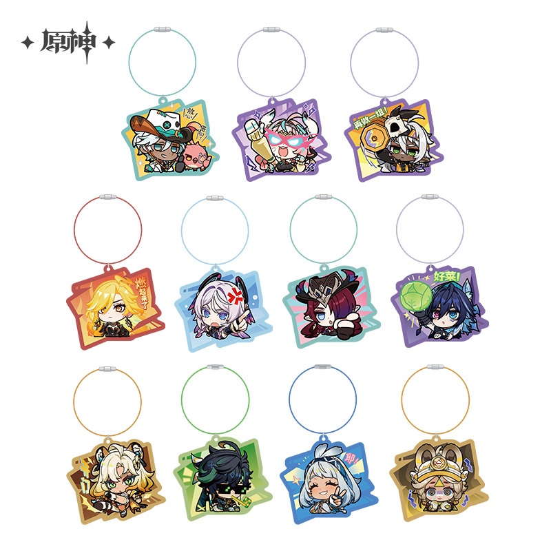 【Genshin Impact】Emoji Series - Acrylic Keychain Natlan Ifa Varesa Chibi ...
