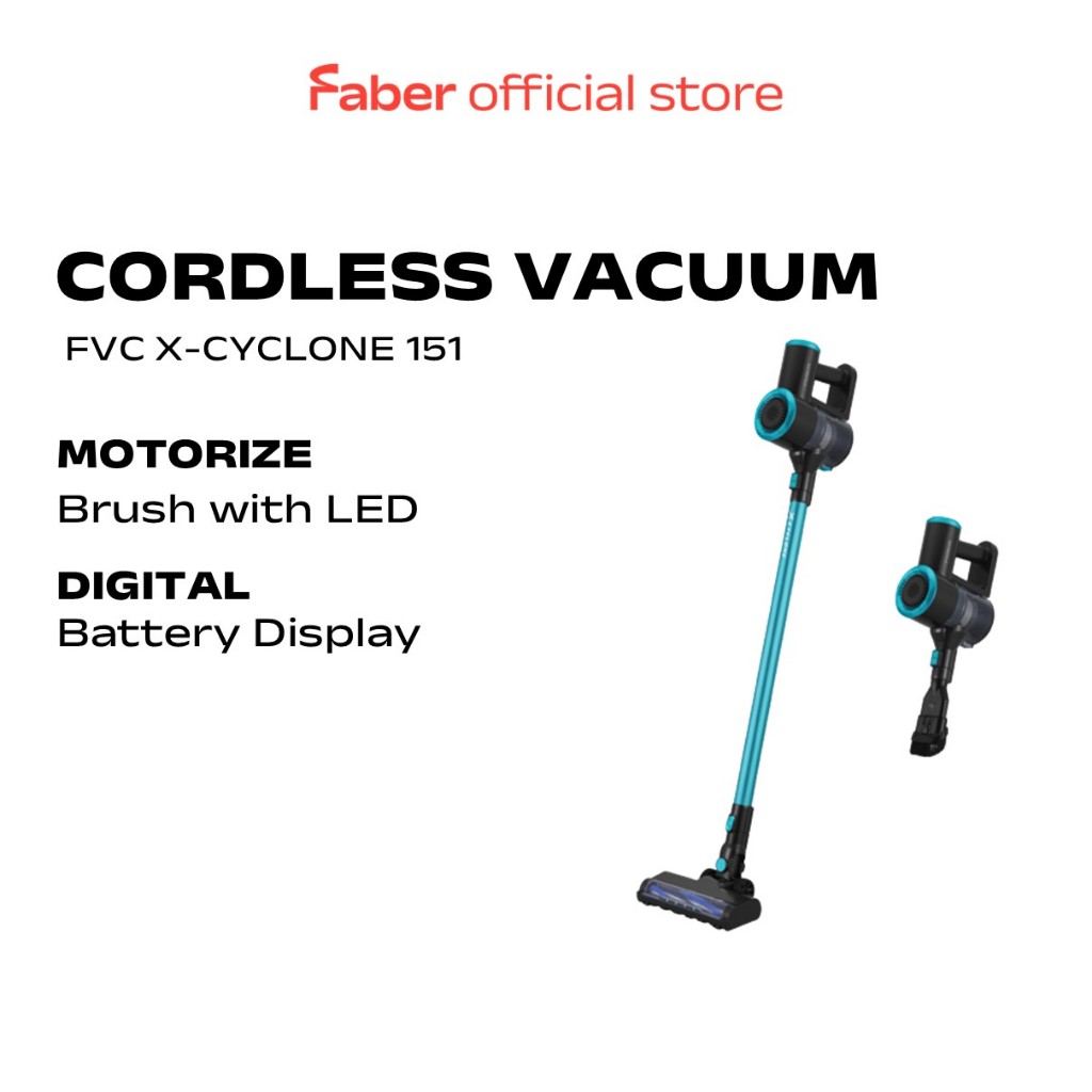 Faber 180w High Speed Portable Cordless Vacuum Digital Display Fvc X ...