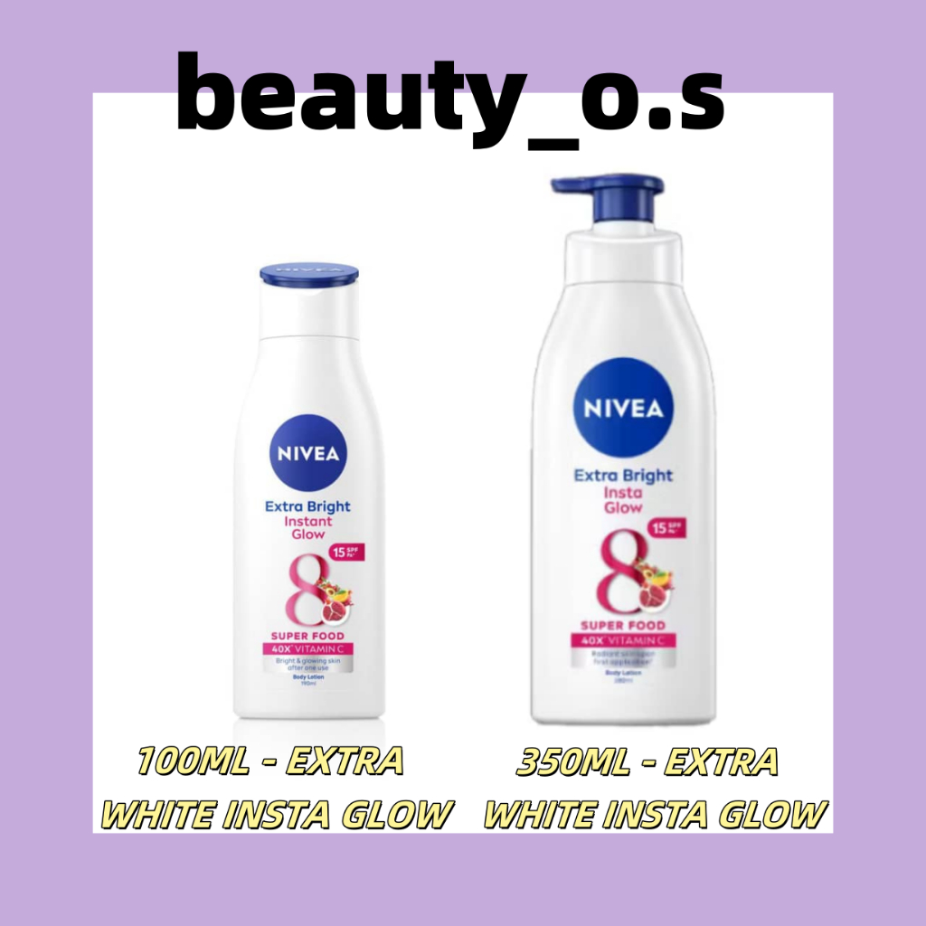 NIVEA EXTRA WHITE INSTA GLOW 100ML/ 350ML | Shopee Malaysia