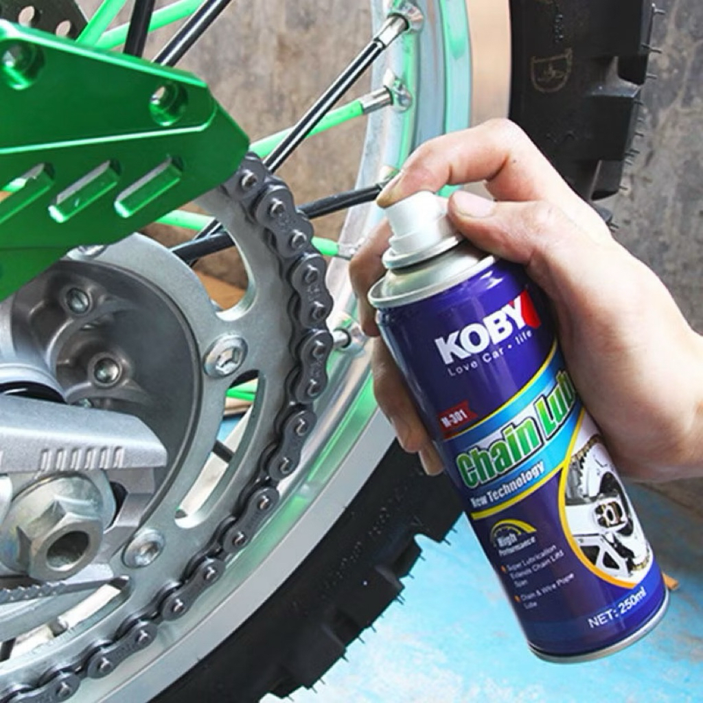 Koby Chain lube ( o-ring chain use) Minyak Spray Rantai Motor 1ctn 24pc ...