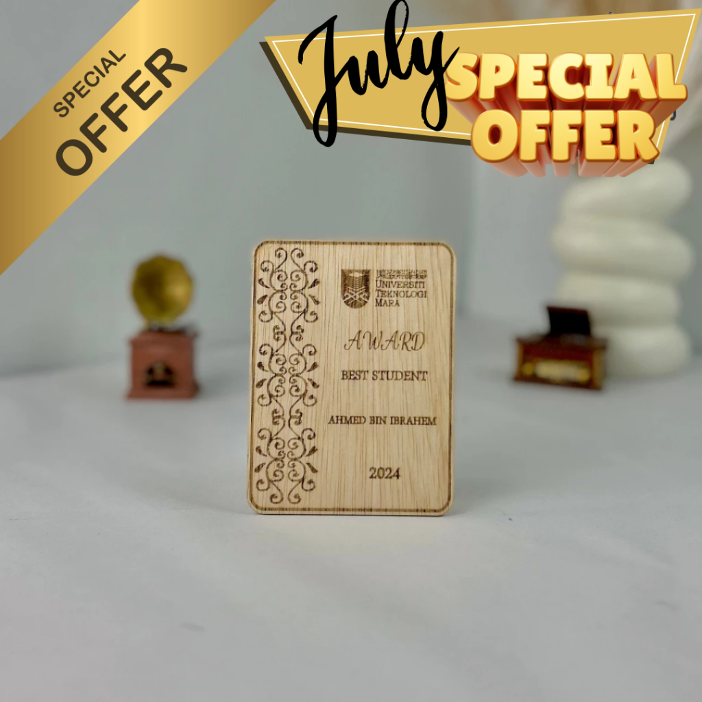 Affordable Custom Design Wooden Plaque Trophy PLAK TROFI KAYU MURAH ...