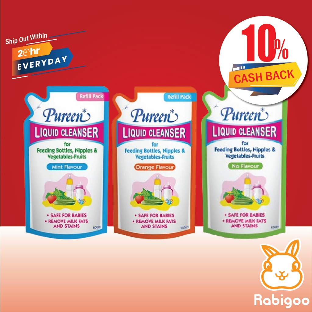 [CASHBACK 10%] Pureen Liquid Cleanser Refill Pack (600ml) /CLEANSER ...