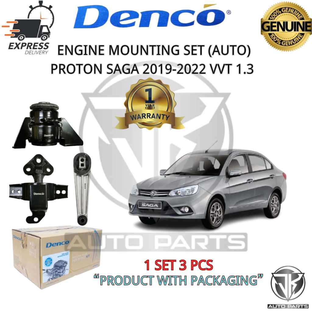 #DENCO#ENGINE MOUNTING SET PROTON SAGA 2019-2022 VVT 1.3 AUTO (MK ...