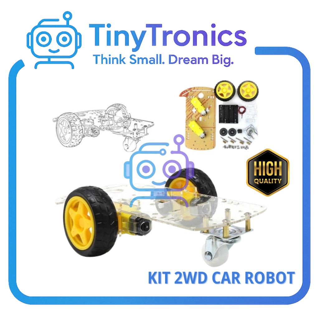 KIT SMART CHASSIS 2WD ROBOT CAR FRAME MOBIL ARDUINO RASPBERRY CHASIS ...