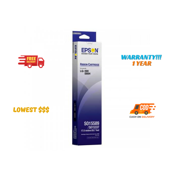 Epson LQ-590 LQ590 Ribbon (EPS SO15589) | Shopee Malaysia