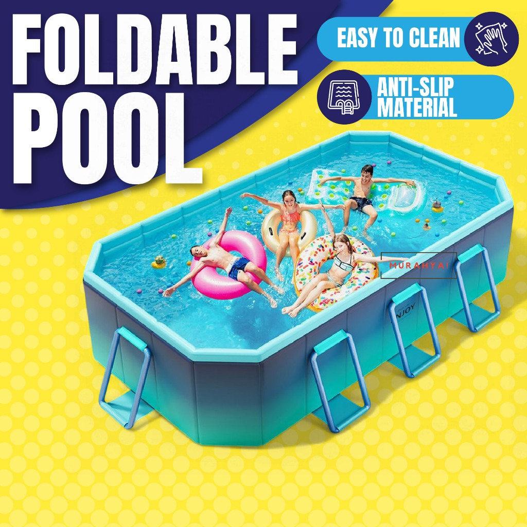 Upgraded Version Swimming Pool Foldable Indoor Outdoor Kids Family Pool ...