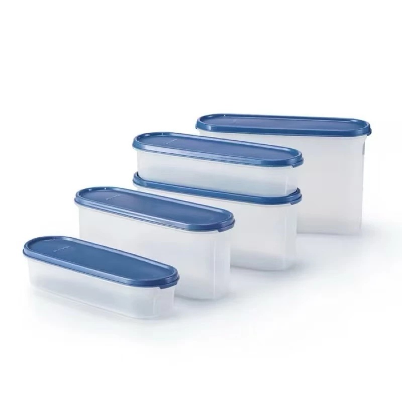 Tupperware (FULL SET: 5 pcs) Modular Mates Super Oval Set 900ml 1.8L 2 ...