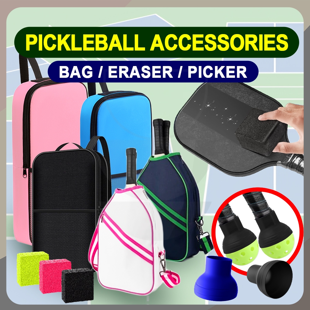 ATAS PICKLEBALL BAG ERASER PICKER Accessories Rubber Pickle Ball Paddle ...