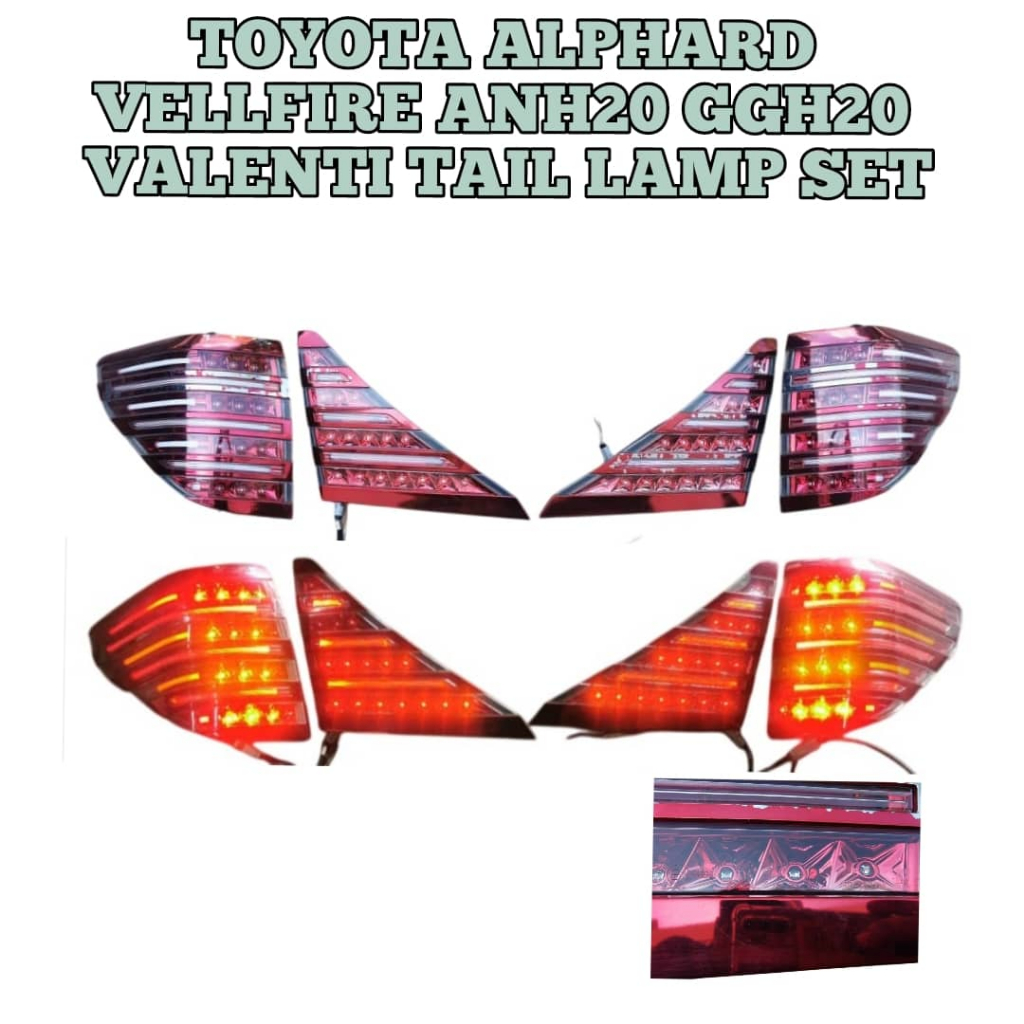 Valenti Tail Lamp Light Toyota Alphard Vellfire Anh20 GGH20 Valenti ...