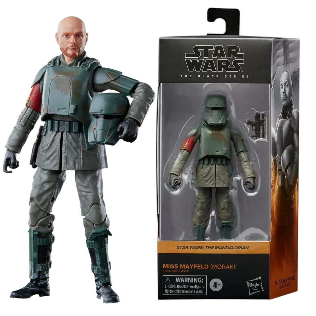 Hasbro Star Wars The Black Series The Mandalorian Migs Mayfield Morak ...