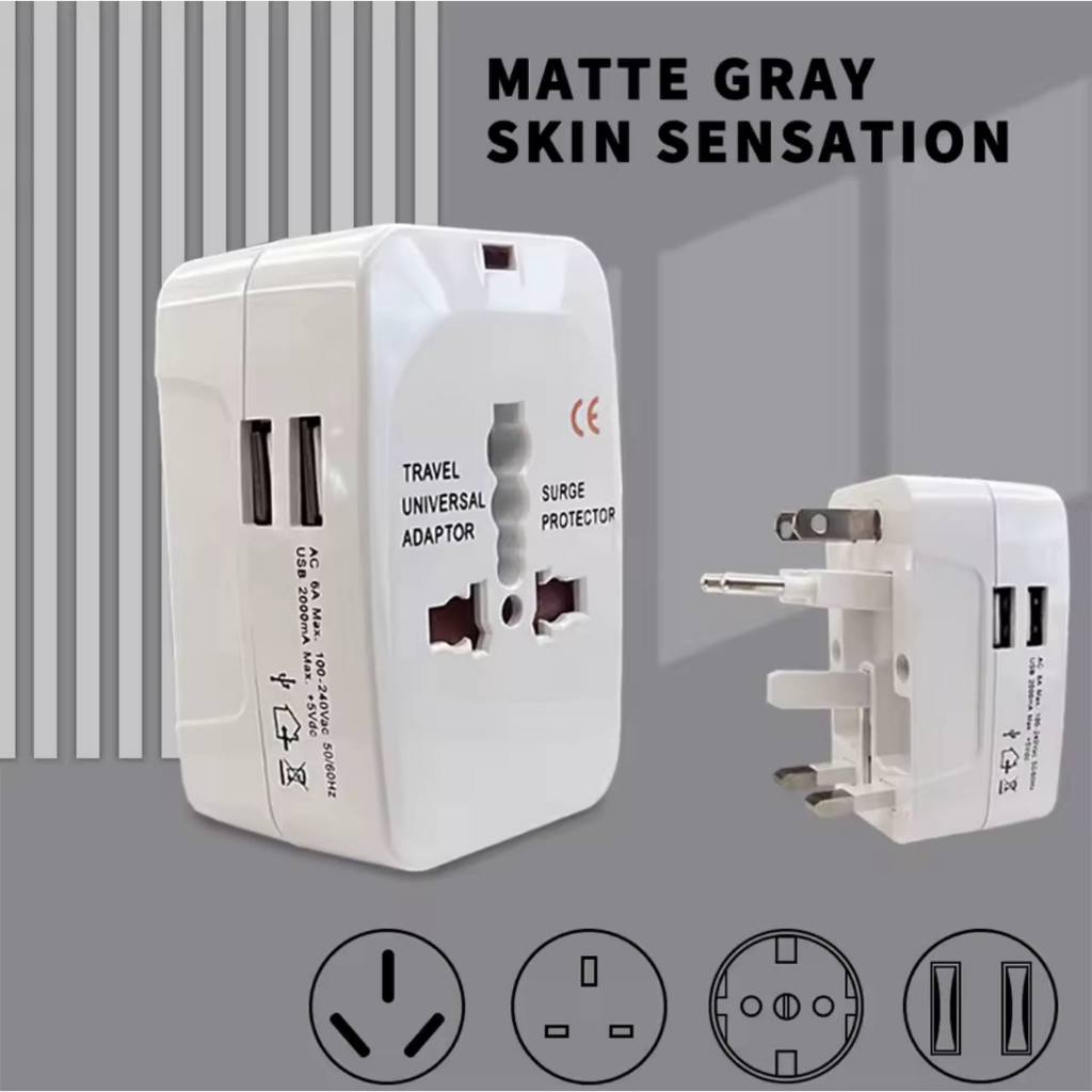Universal Travel Adapter All-in-One Plug with USB Port for iPhone ...