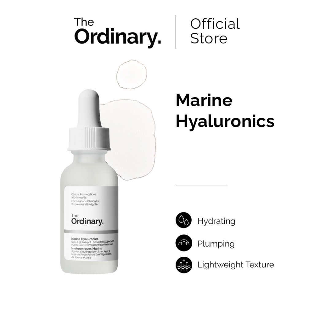 The Ordinary Marine Hyaluronics - 30mL| Lightweight Hydrating Serum ...