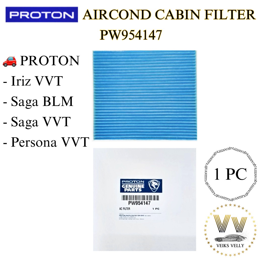 🚗 PW954147 PENAPIS KABIN AIRCOND PROTON CABIN FILTER (=M1151-40130 ...