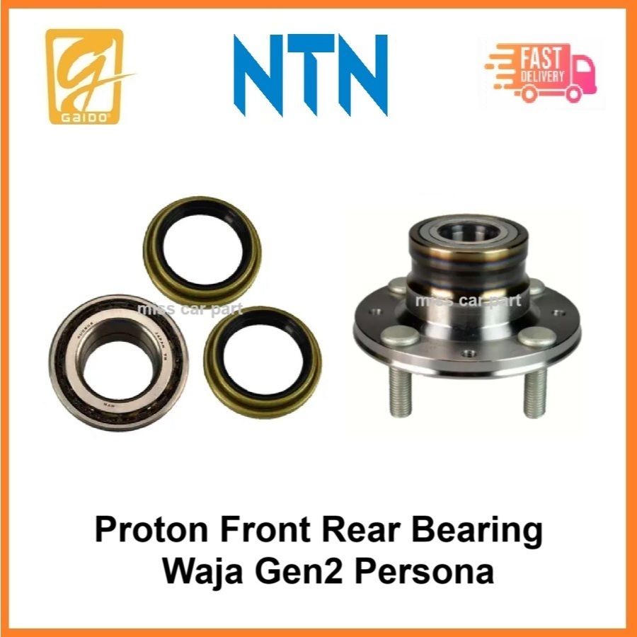 Gaido Ntn Proton Waja Gen2 Persona Front Rear Wheel Bearing (GKBA1047 ...