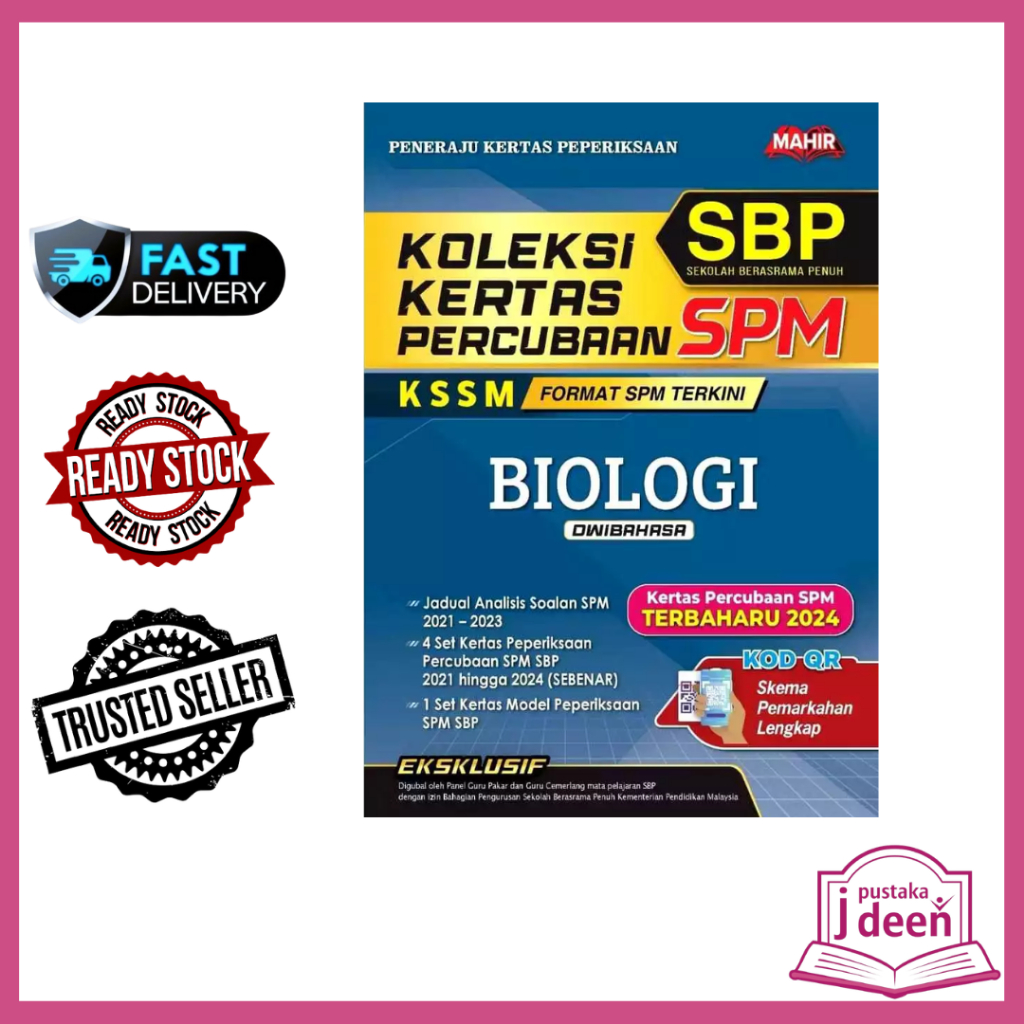 JDEEN BUKU LATIHAN SPM BIOLOGI - KOLEKSI KERTAS PERCUBAAN SBP SPM | Shopee Malaysia