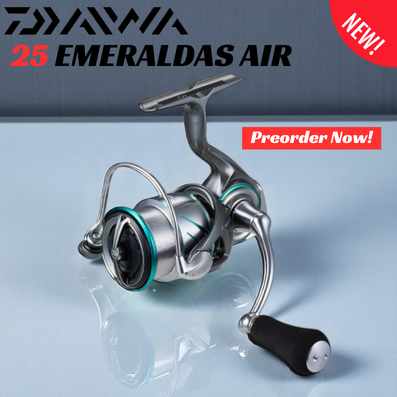 DAIWA 25 EMERALDAS AIR Spinning Reel Eging Squid Light Salt Game | Shopee Malaysia