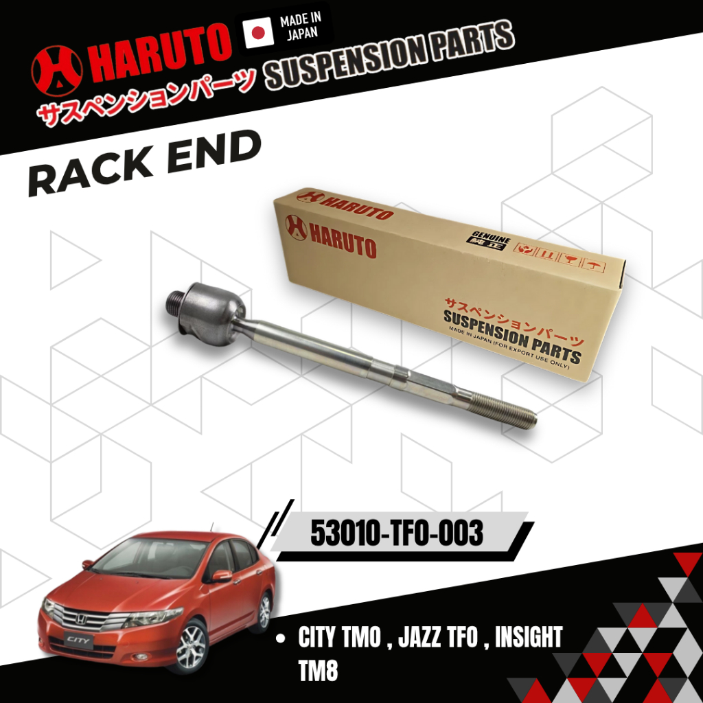 HARUTO GENUINE STEERING RACK END SET HONDA CITY TMO , JAZZ TFO ...