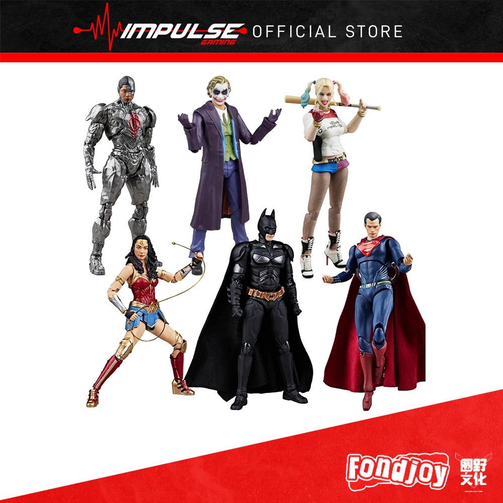 Fondjoy DC Figurine Series Simple Edition Series - (Batman, Cyborg ...