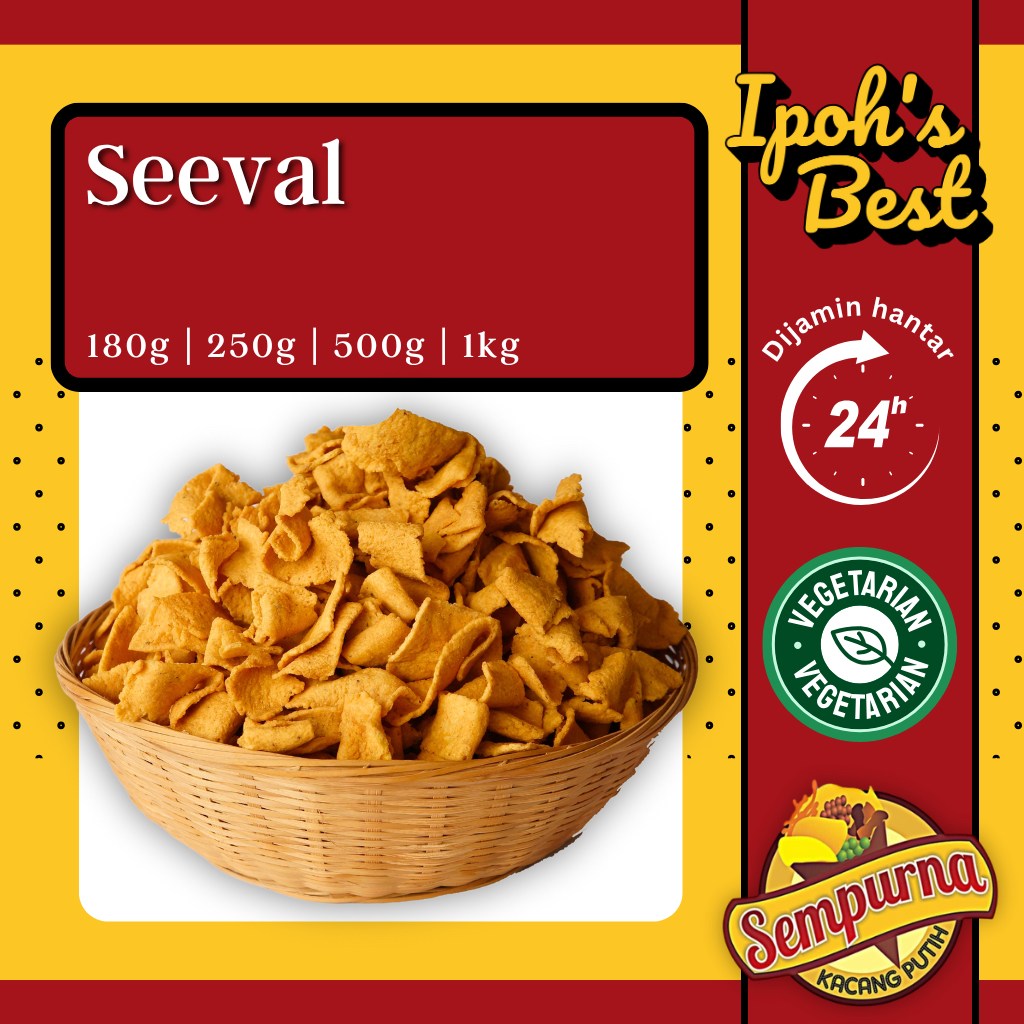 Sempurna Ipoh Buntong (SEEVAL) Snek Muruku dan Kacang Putih Tradisi Malaysia | Shopee Malaysia