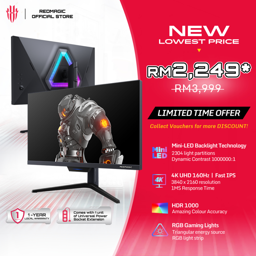 [PROMO] REDMAGIC 4K Gaming Monitor | Mini LED Backlight Technology | 4K ...