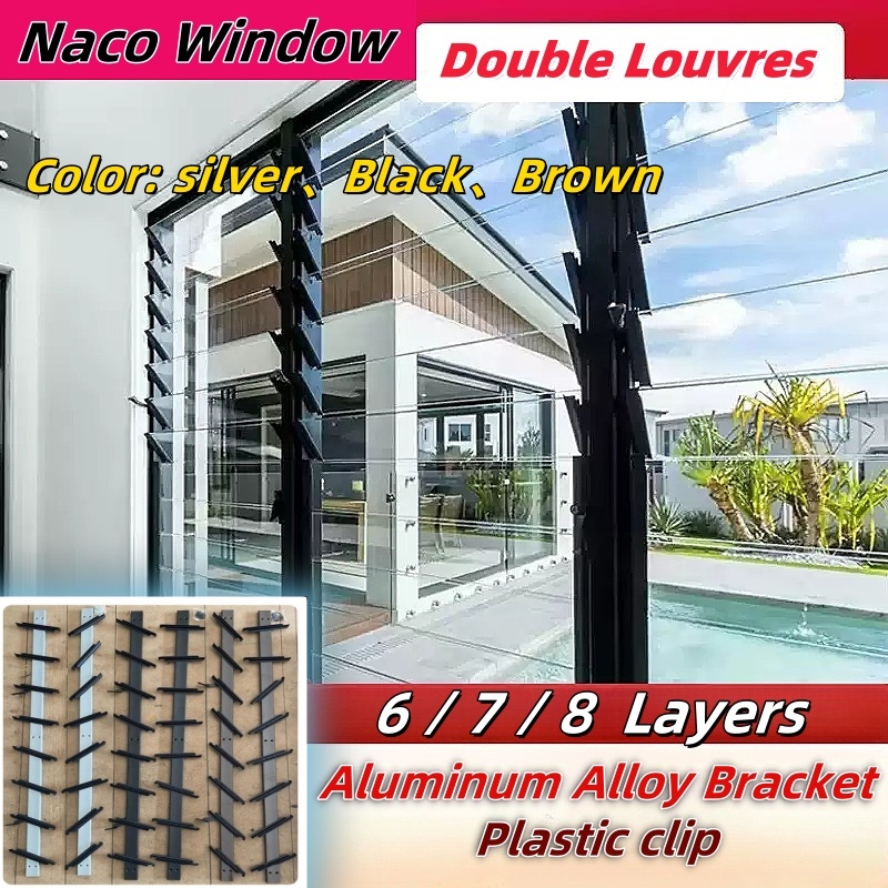【SIRIM CERT】Naco Aluminium Window /Traditional 6~8 Blade Naco Window ...