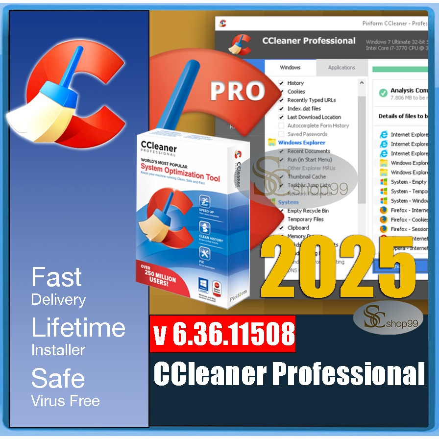 CCleaner Professional 6.36 For Windows 64bit (Latest June 2025 ...