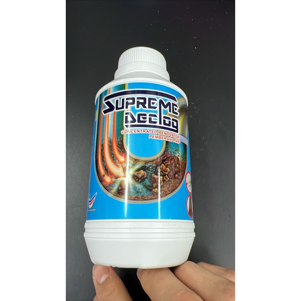 Supreme Declog (900gm) Chemical Powerful Pipe and Drain Cleaner Remover ...