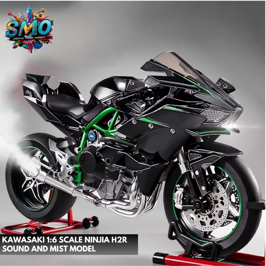Kawasaki Suzuki 1:6 Scale Ninjia Hayabusa H2R Sound and Mist Model Toys ...