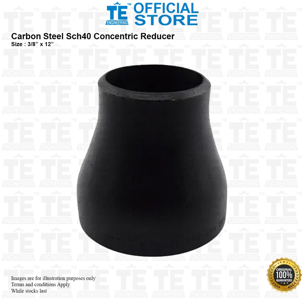 Carbon Steel Sch 40 Concentric Reducer Size : 1/2” - 2-1/2” | Shopee ...